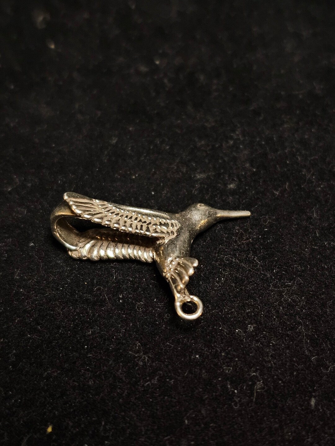 Hummingbird Pendant With Loop for Hanging, Sterling Silver - Approx 1 ...
