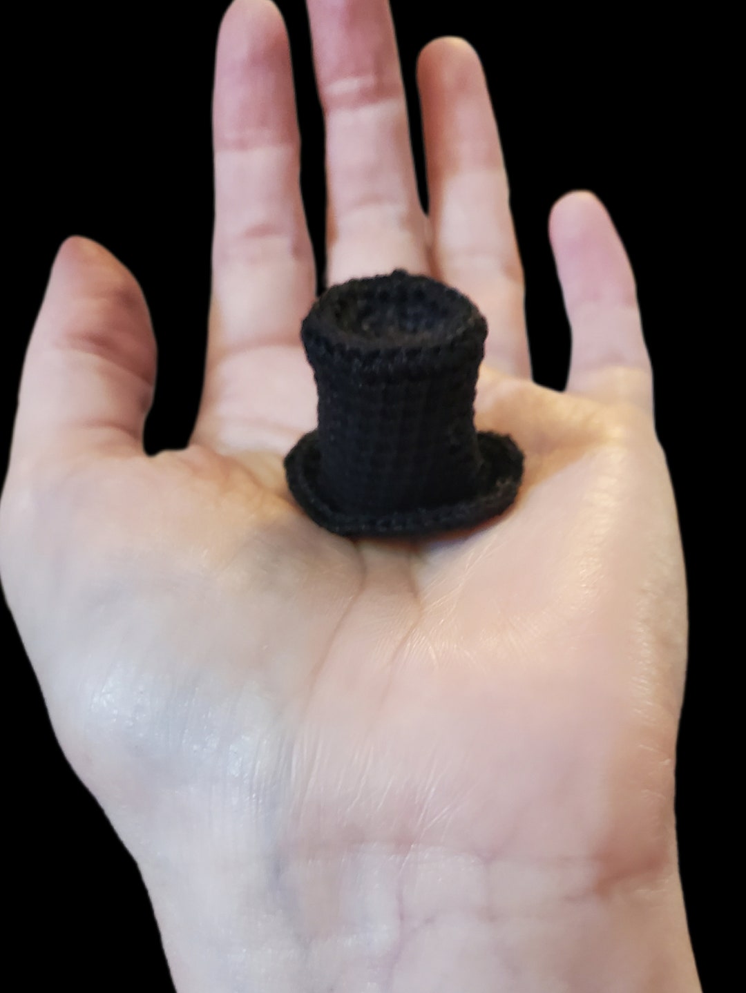 Mini Top Hat | Tiny Crochet Formal Hat Decor - Etsy