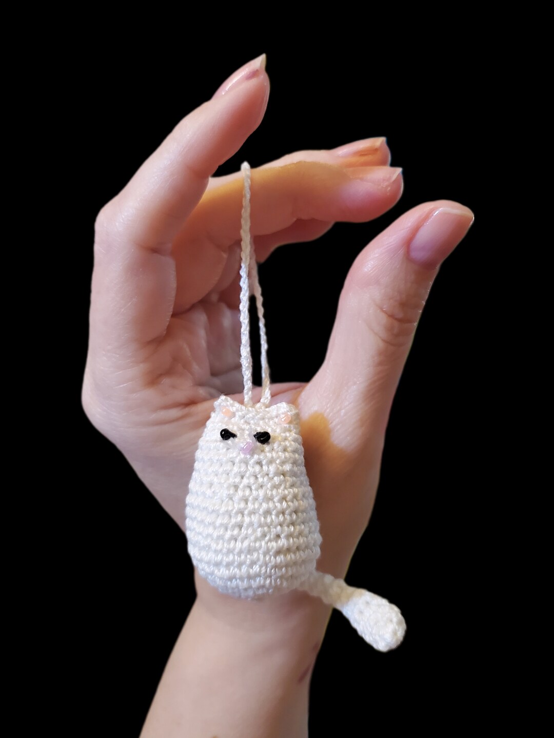 Tiny Crochet Cat Micro Amigurumi One 1 Pocket Kitten - Etsy