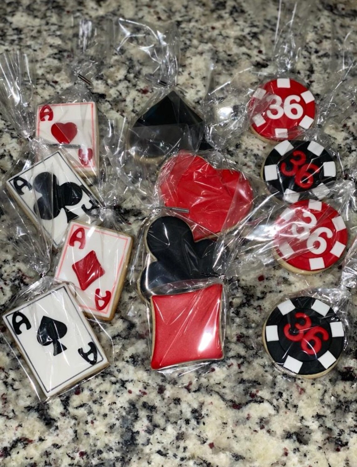 Poker/casino Cookies Fondant Decoration/.. - Etsy