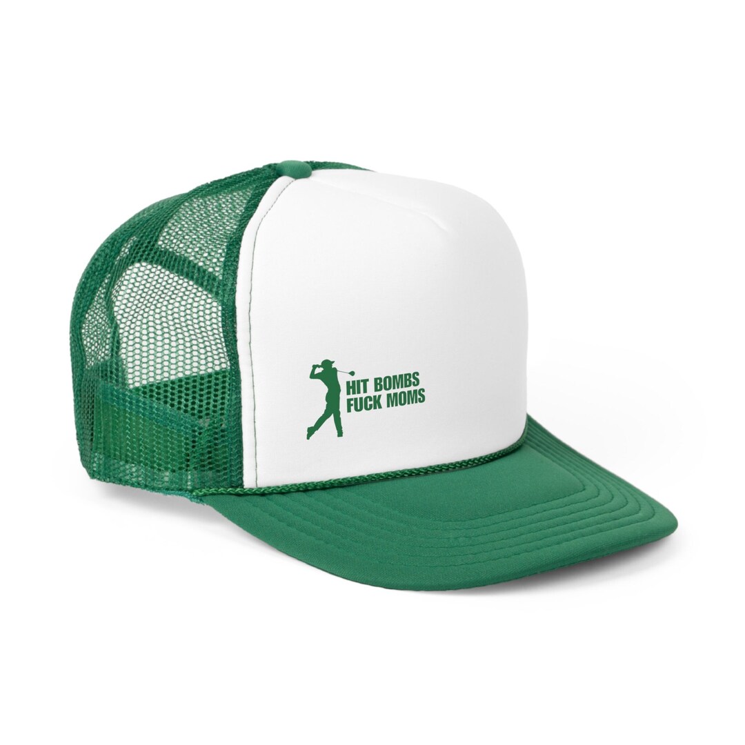 Hit Bombs F*ck Moms Golf Hat - Funny Golf Hat, Trucker Hat for Golf - Etsy