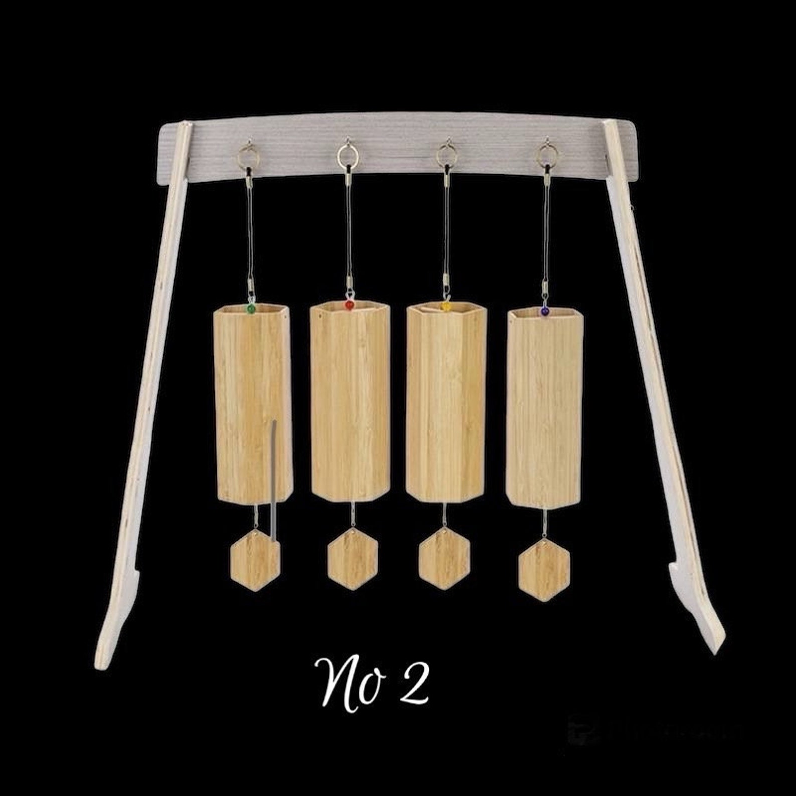 Wooden Stands For( Koshi) Type Therapy Chimes…. 4 Hangers for Chimes ...