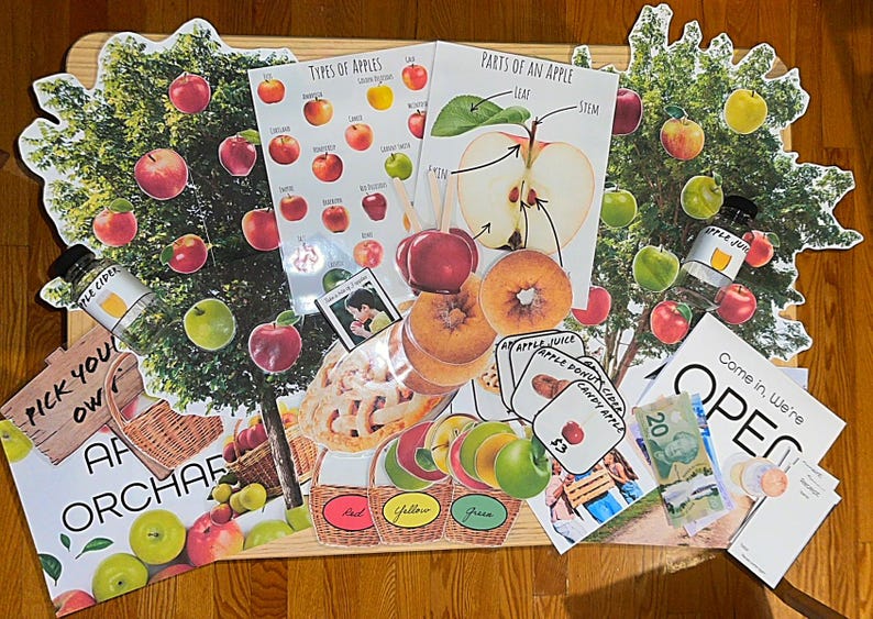 Apple Orchard Dramatic Play Printables - Etsy