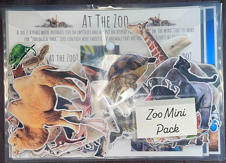 Zoo Mini Unit, Preschool, Homeschool Resources. Learn About Animals ...
