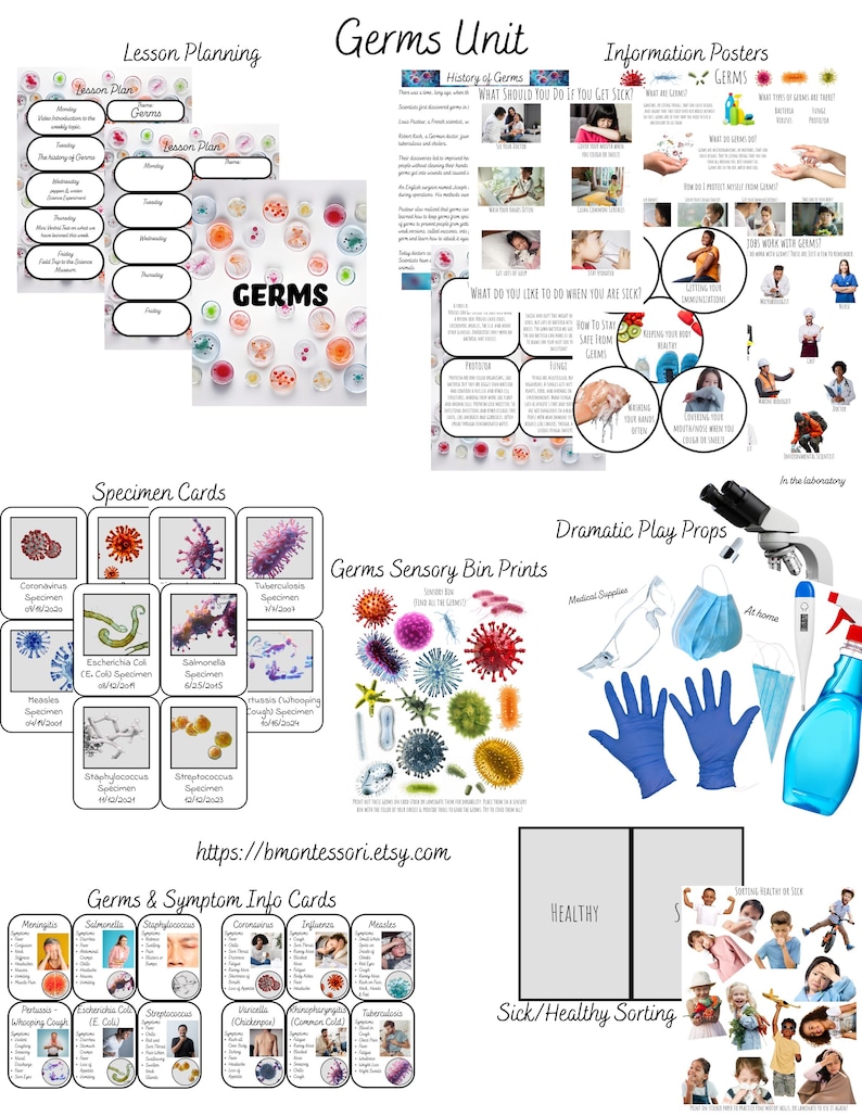 Germs Unit Study - Etsy