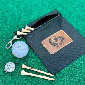 Personalized Golf Tee Bag - Custom Golf Accessory Pouch, Golf Gifts ...