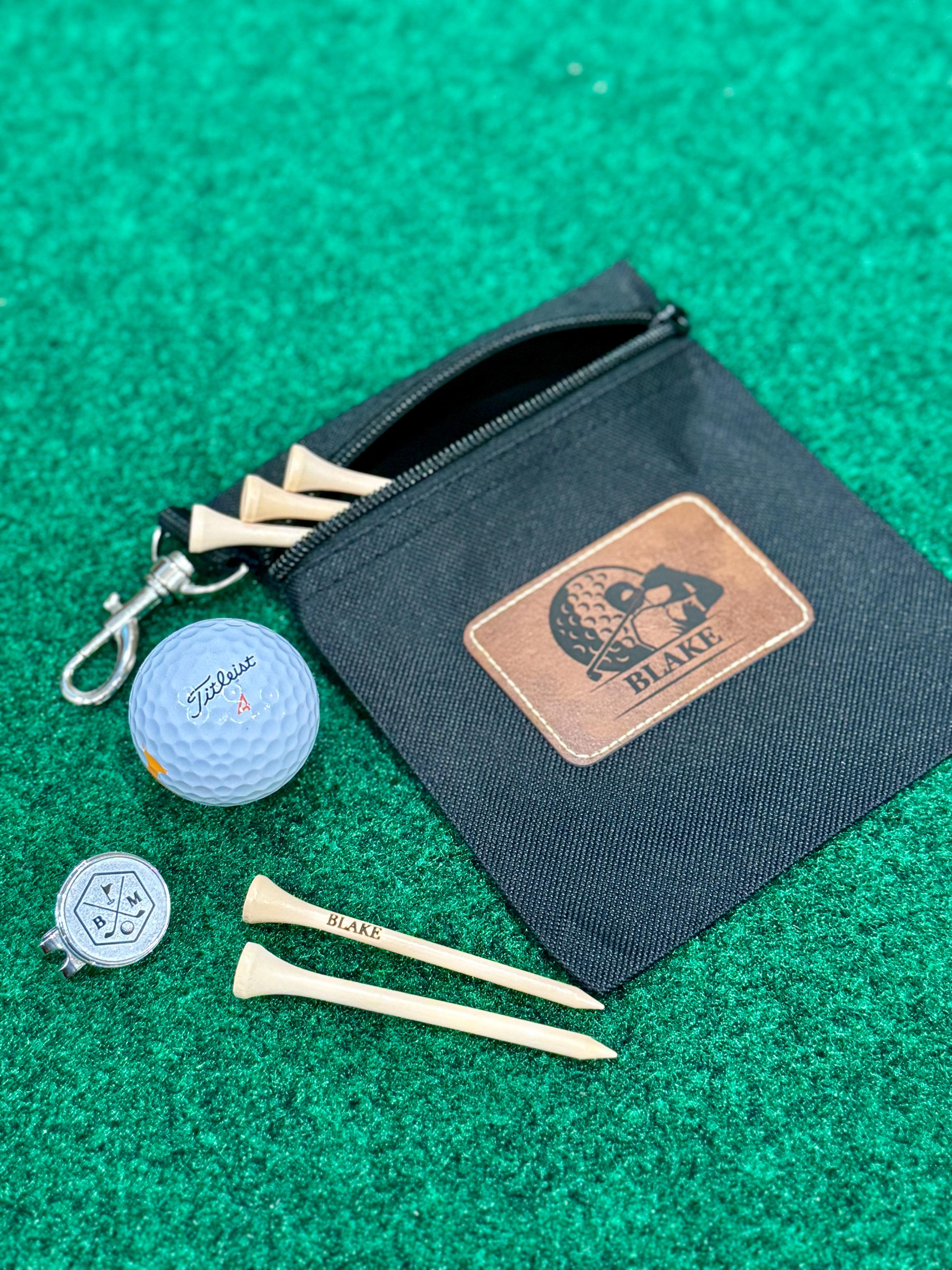 Personalized Golf Tee Bag - Custom Golf Accessory Pouch, Golf Gifts ...
