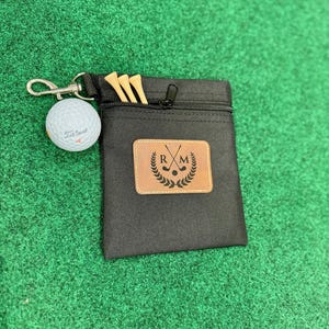 Personalized Golf Tee Bag - Custom Golf Accessory Pouch, Golf Gifts ...