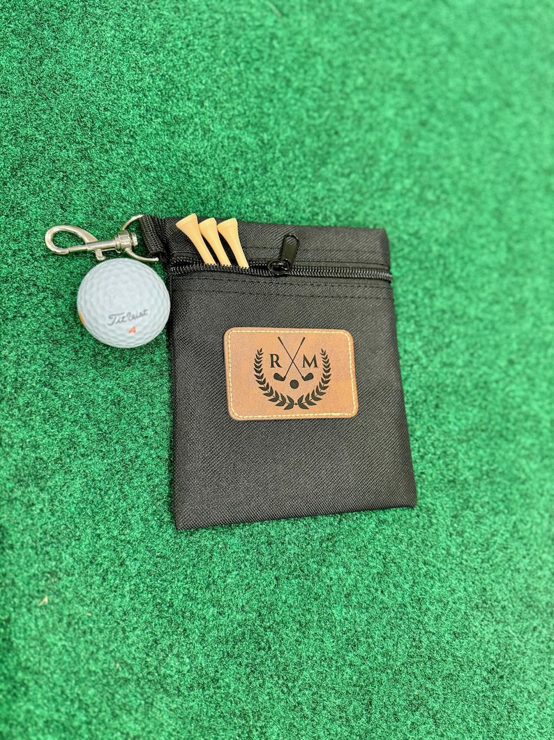 Personalized Golf Tee Bag - Custom Golf Accessory Pouch, Golf Gifts ...