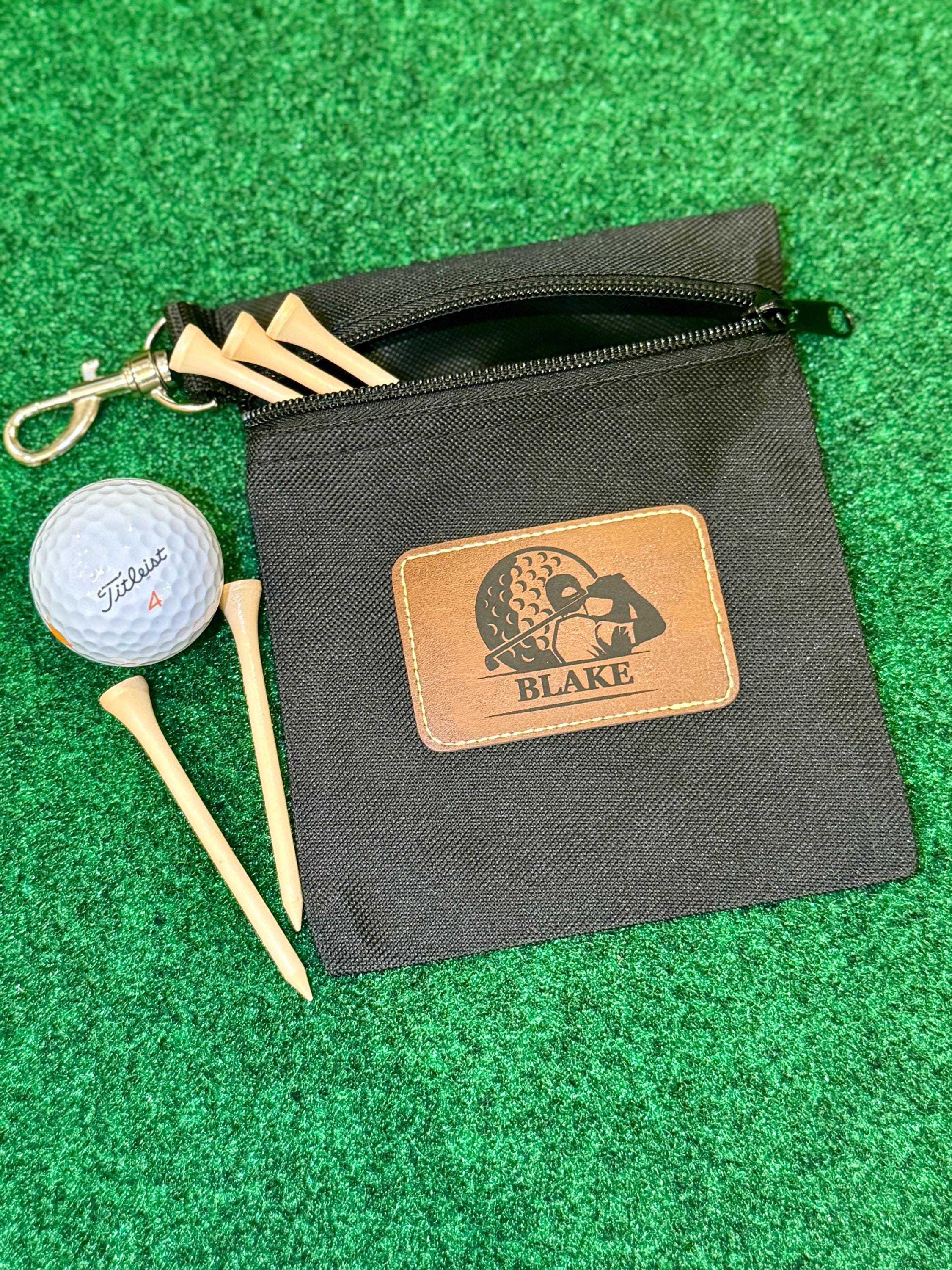 Personalized Golf Tee Bag - Custom Golf Accessory Pouch, Golf Gifts ...