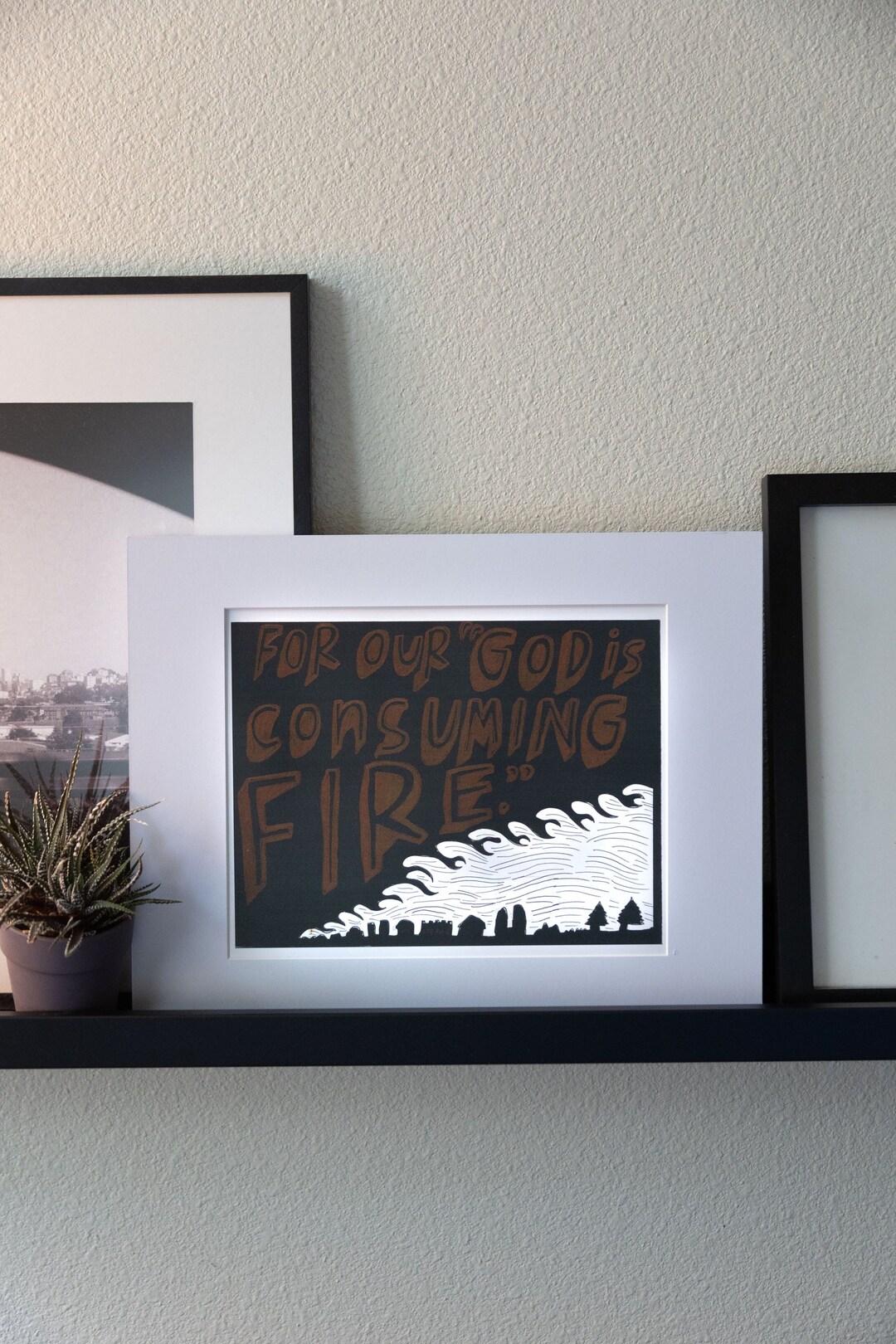 Hebrews 12:29 Illustration Print - Etsy