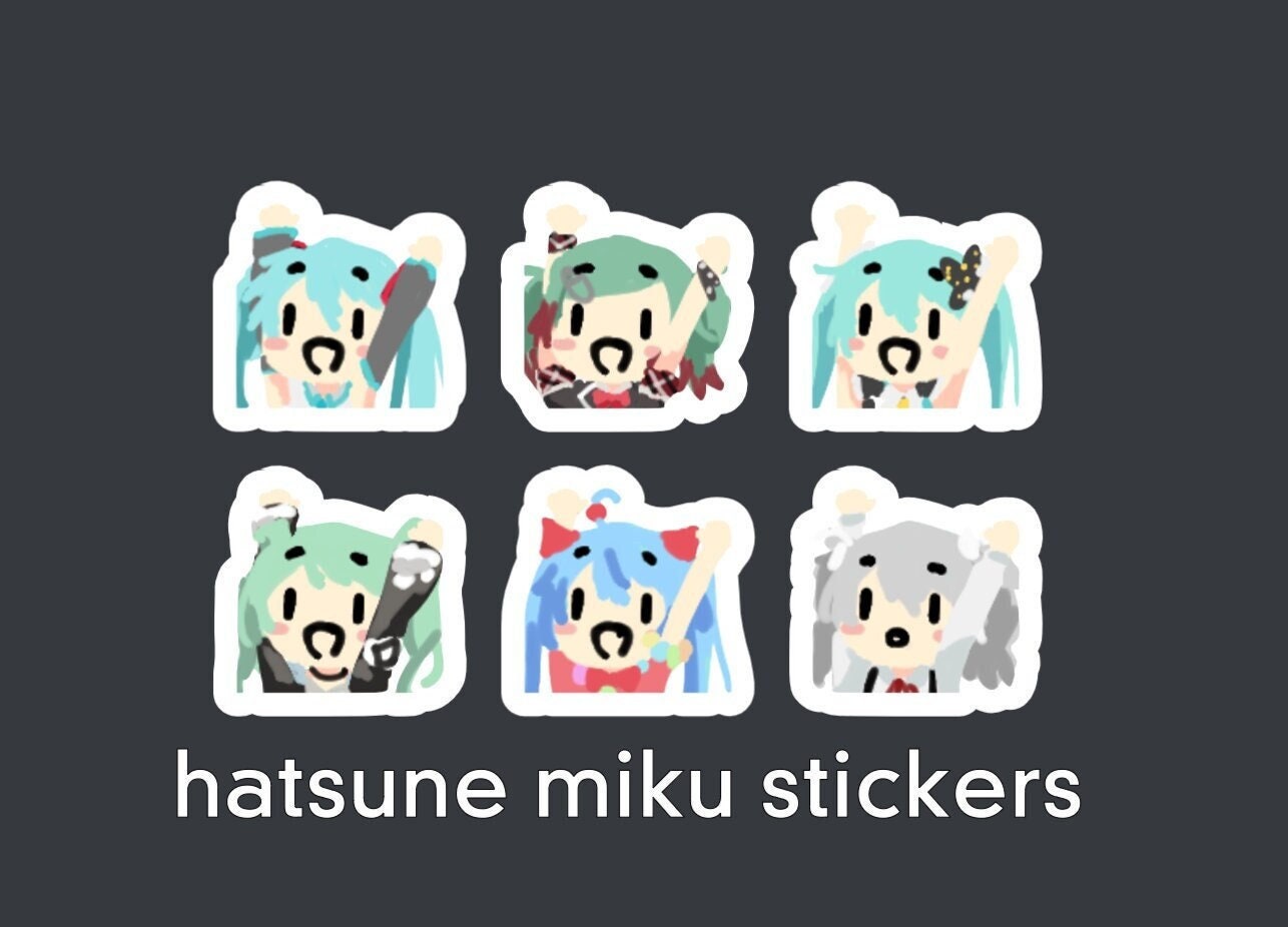 Project Sekai Colorful Stage Discord Emotes Hatsune Miku Sticker Set - Etsy
