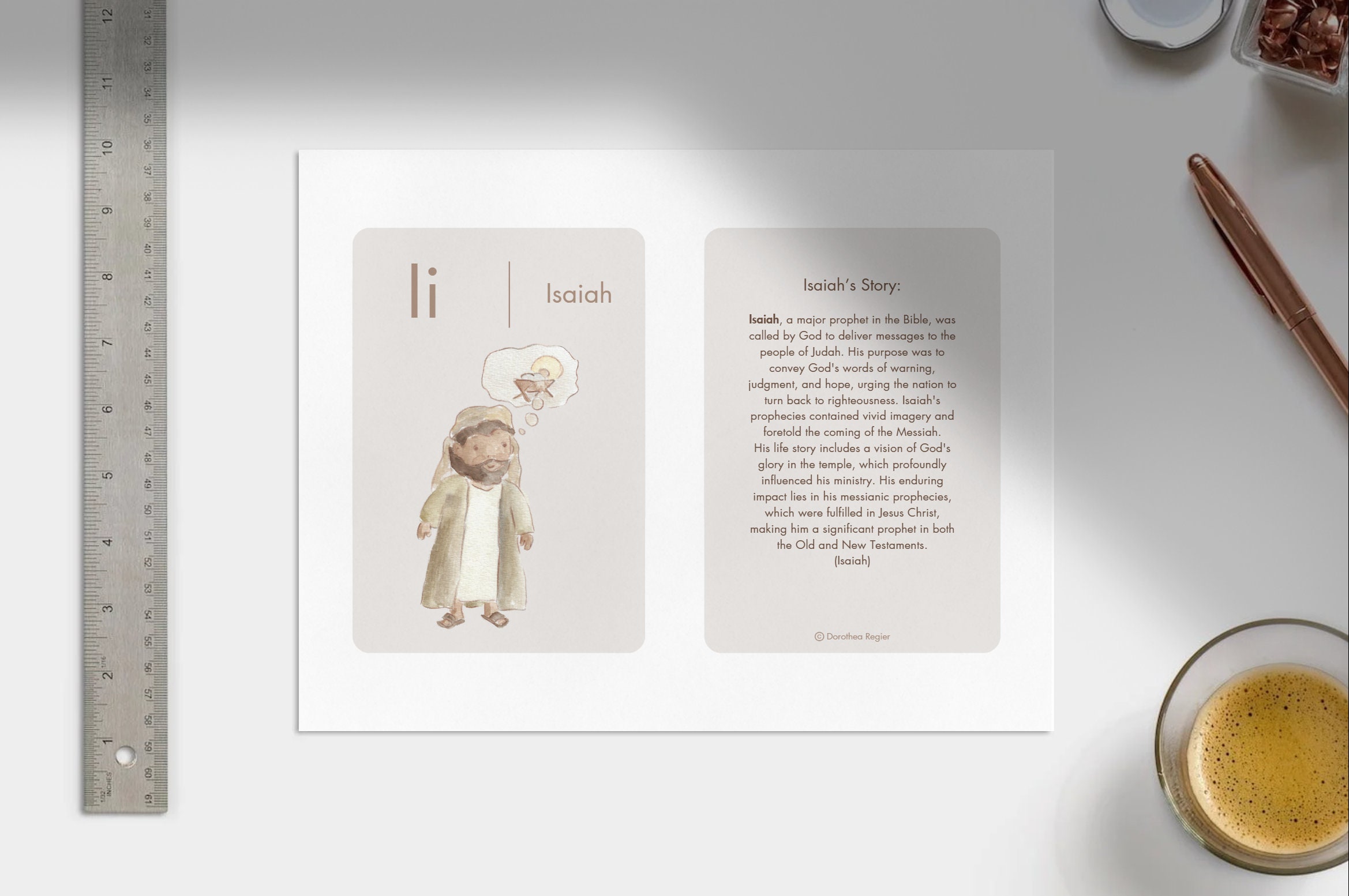 Alphabet Flash Cards With Bible Figures, Printable, ABC Flashcards ...