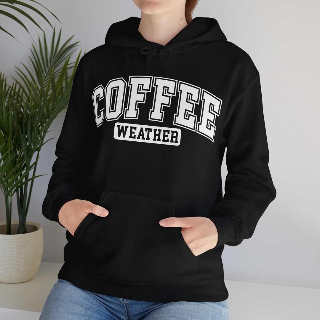 Coffee Weather - White Letters - Mamadesushi - Unisex Heavy Blend ...