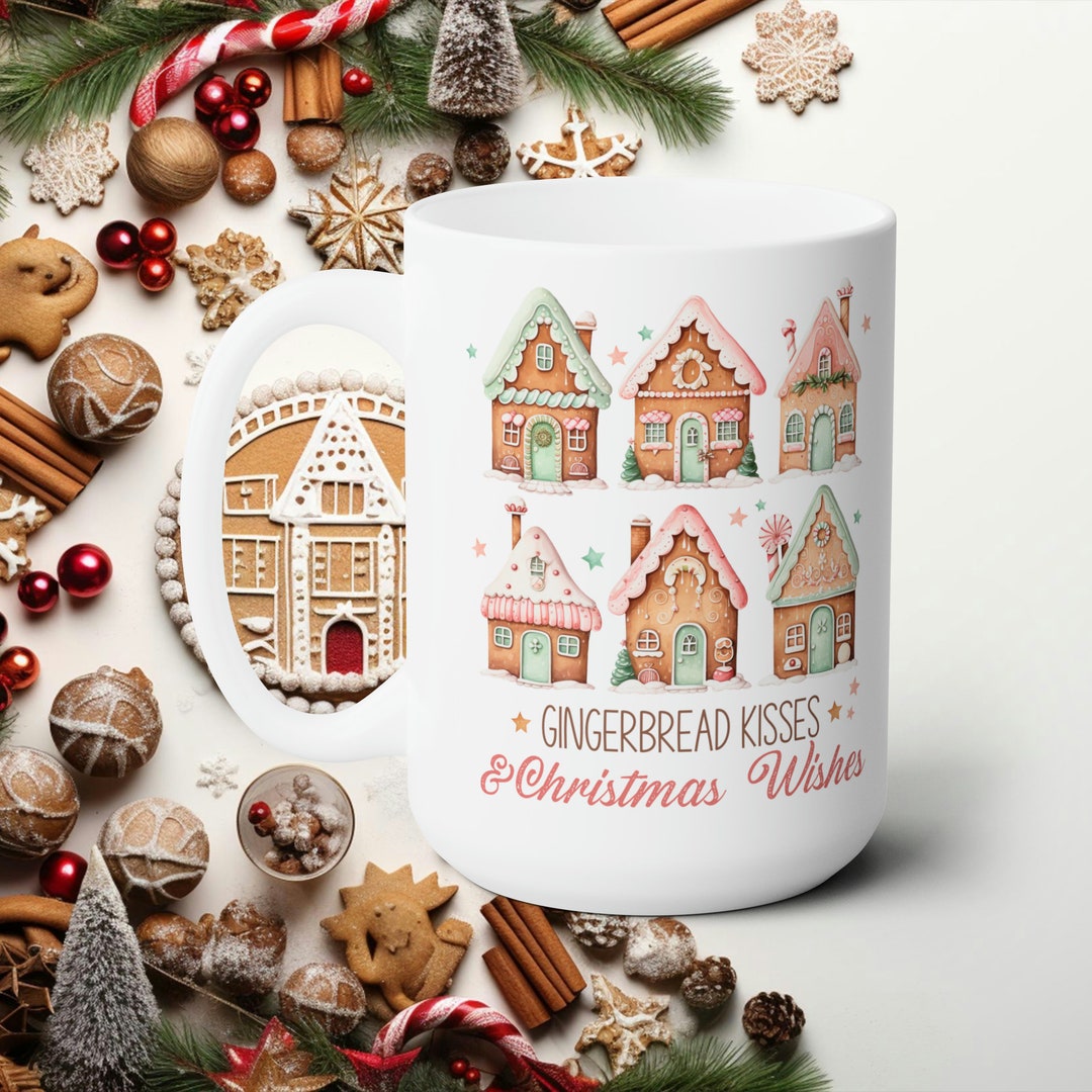 Gingerbread Kisses & Christmas Wishes Gingerbread Houses - Etsy