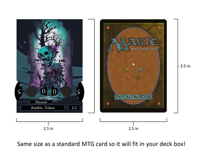 MTG Dial Token Counter - Zombie - Etsy