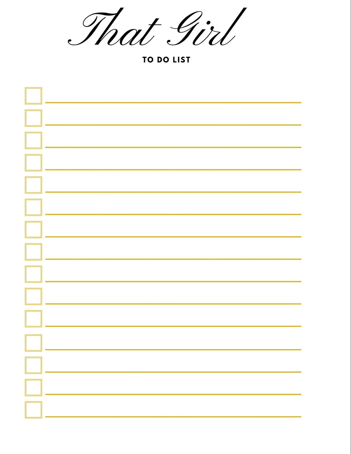 That Girl to Do List - Etsy