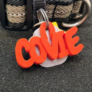 Pet Collar Name Tag - 3D Printed Custom Personalized Dog Puppy Cat ...