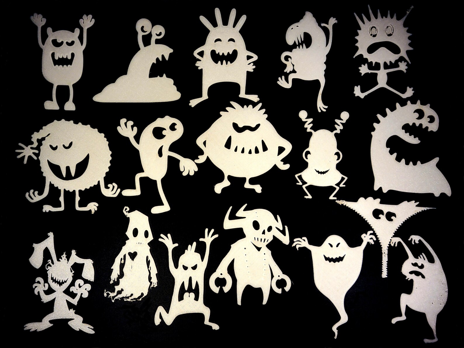18 Cute Monsters 3D Printed Wall Window Ceiling Home Office - Etsy