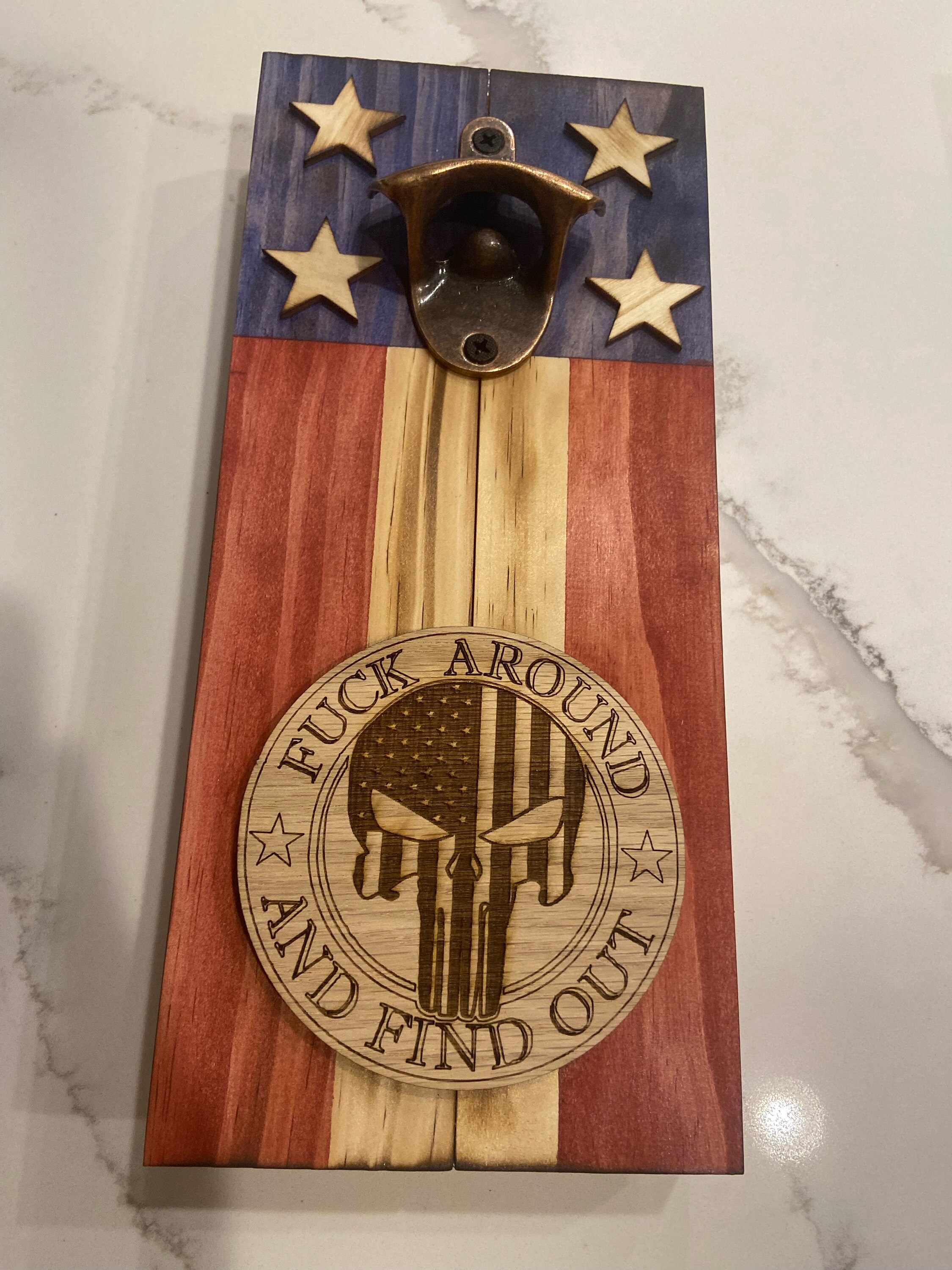 American Flag Bottle Opener - Etsy