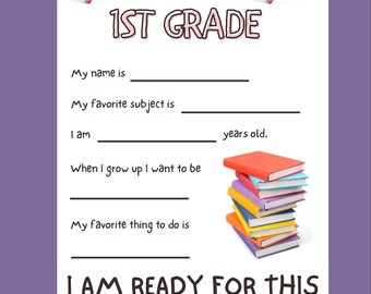 First Day of School All About Me Printable Worksheet. Back to School ...