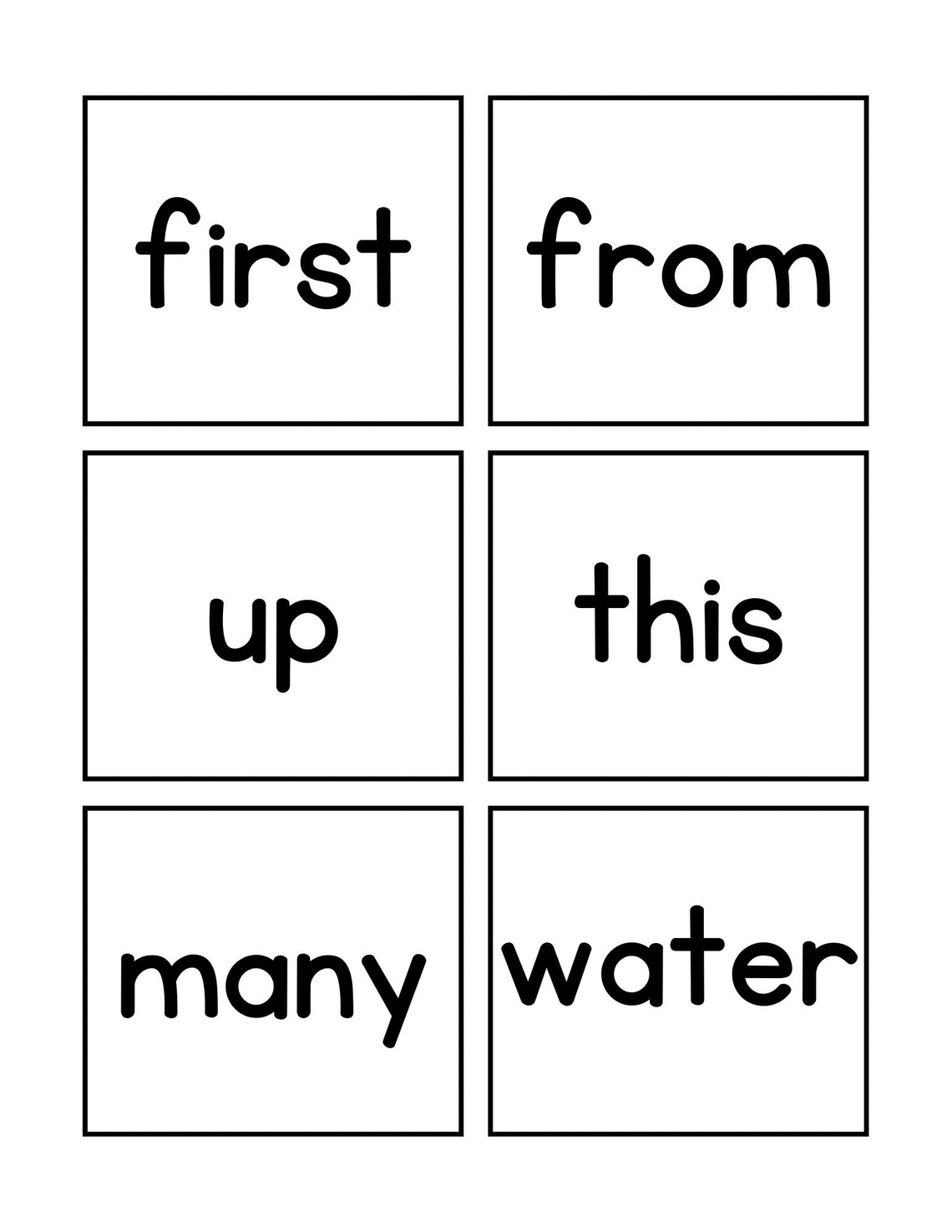 Sight Word Bingo Game. 31 Sight Words. 25 Sight Word Bingo Cards With ...