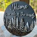 Custom 18" Round Wooden Porch and Wall Sign - Etsy