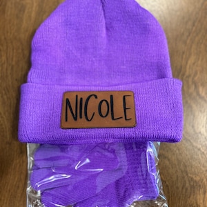 Kids Infant and Toddler Winter Beanie/gloves Boggin Personalized ...