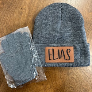 Kids Infant and Toddler Winter Beanie/gloves Boggin Personalized ...