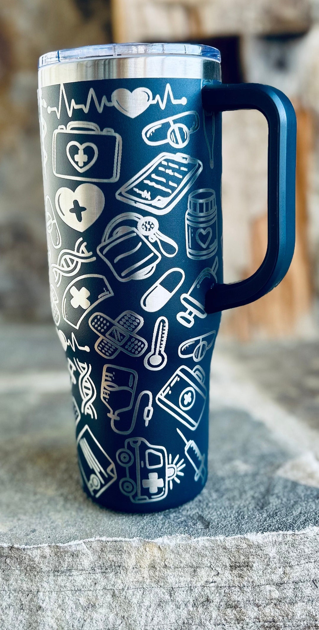 Medical Doodles 40oz Tumbler - Nurses, EMT, Doctors, Pa's Medical Techs ...