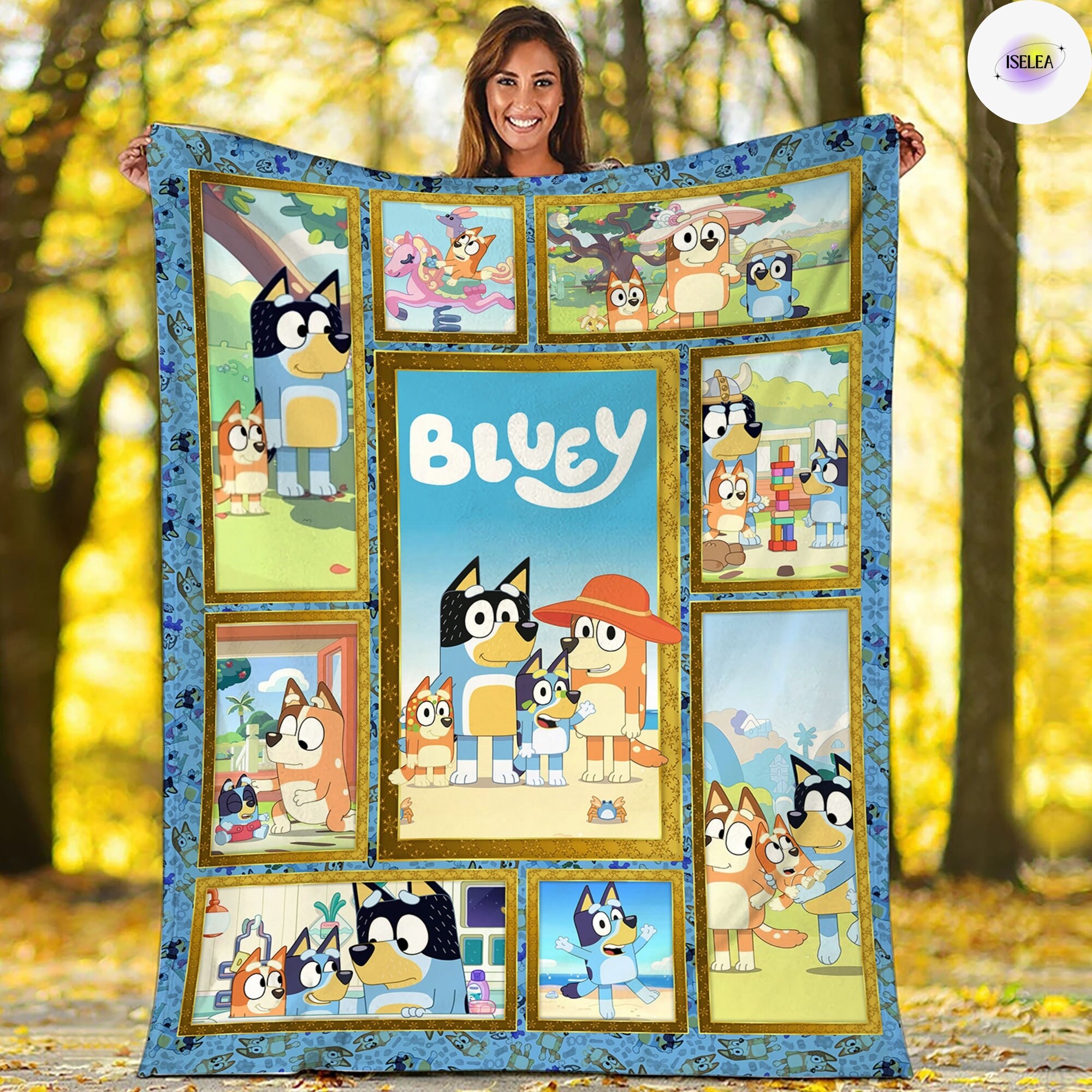 BlueyDad Blanket, BlueyDad Family Blanket sold by Ukrainian Kirpal Huge ...