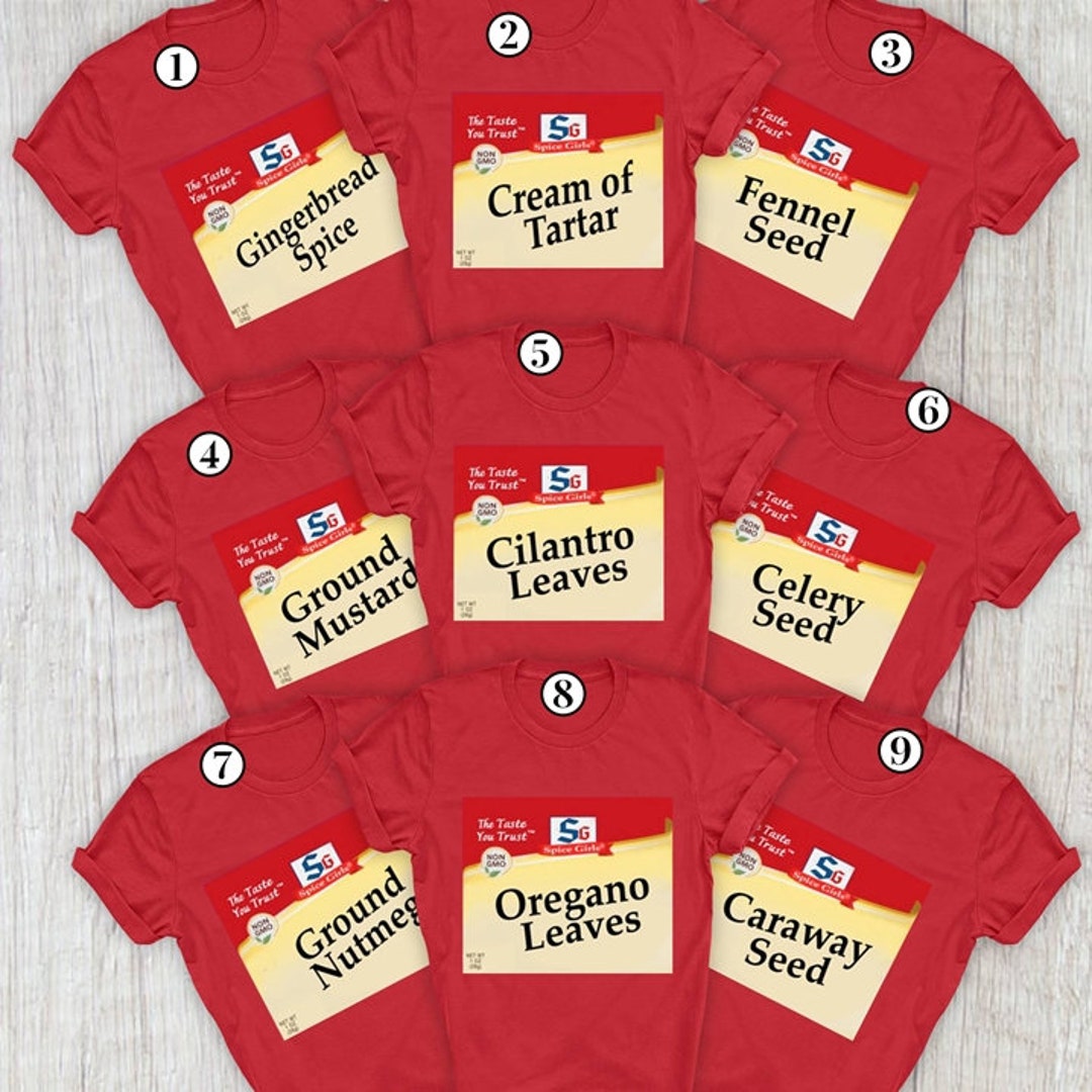 Spices Group Halloween Costumes Shirt, Teachers Group Spice Shirts ...
