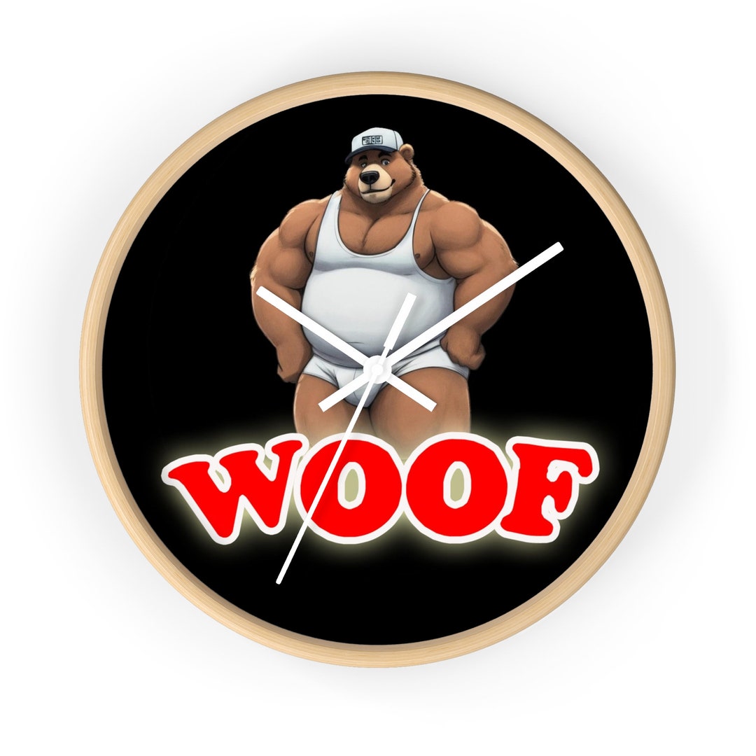 Gay Woof Bear Man Wall Clock - Etsy