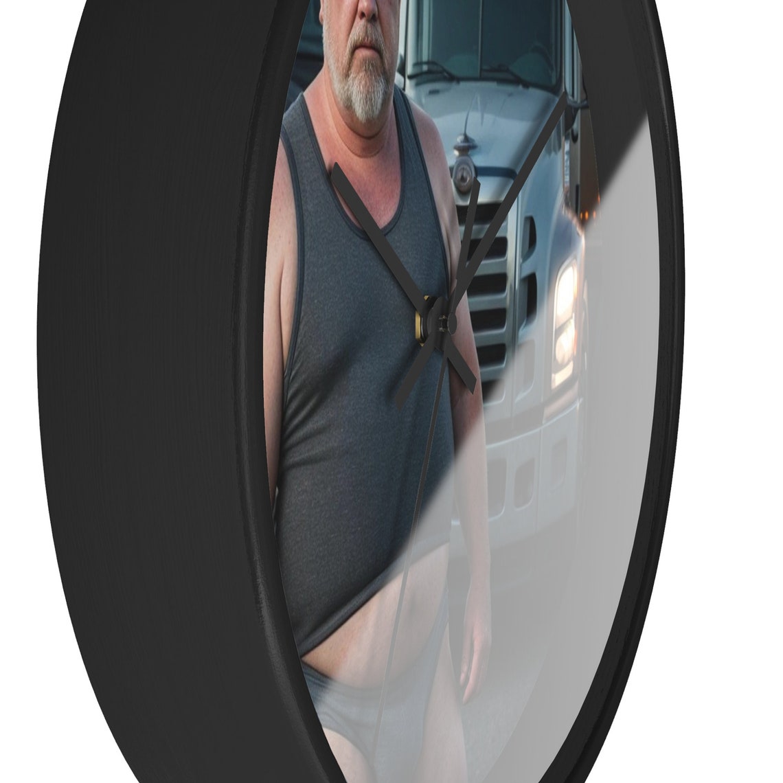 Chubby Trucker Wall Clock Fat Guy Big Man Truck Driver - Etsy Canada