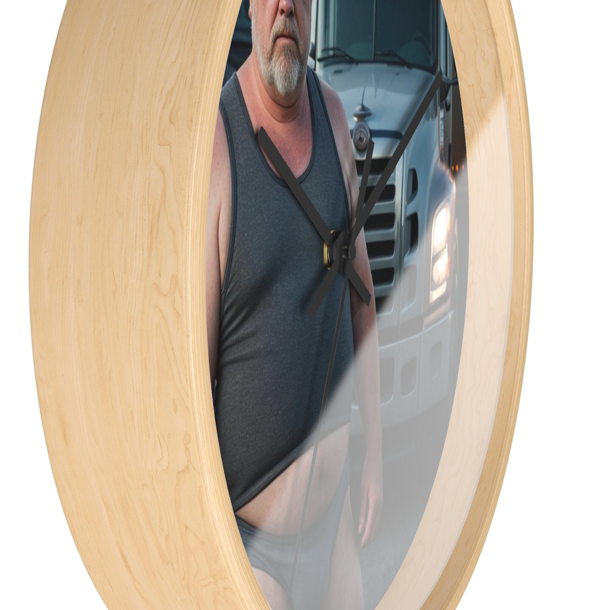 Chubby Trucker Wall Clock Fat Guy Big Man Truck Driver - Etsy Canada