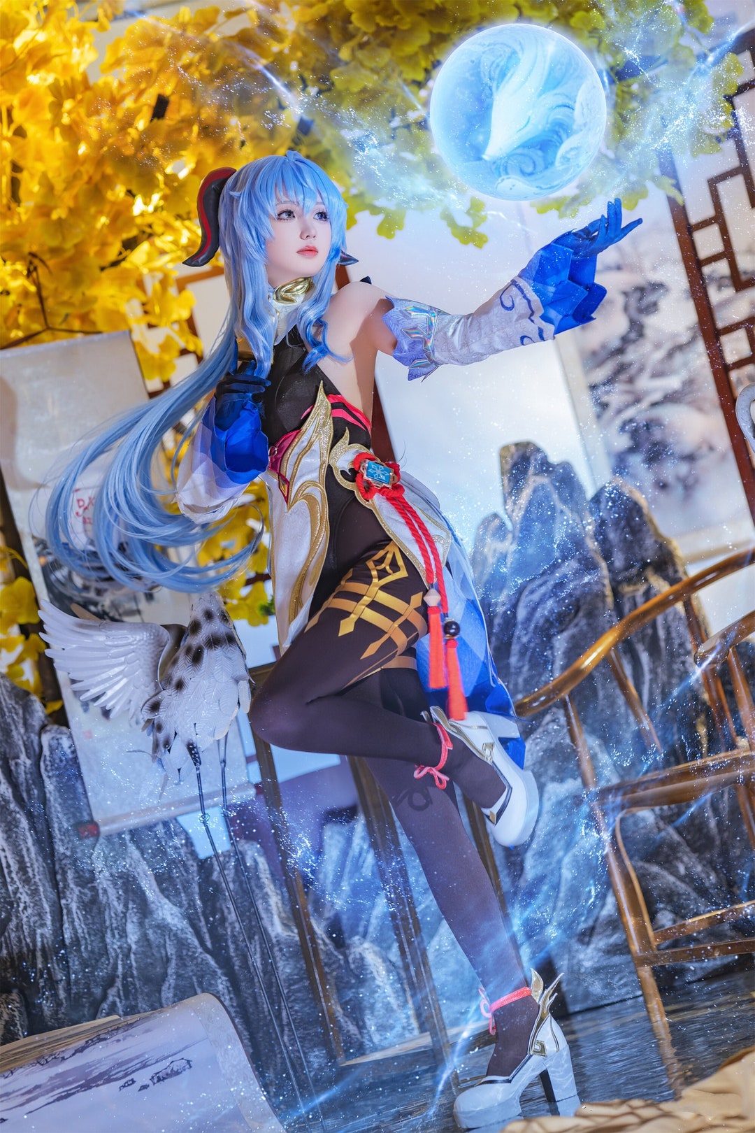 Genshin Impact Liyue Ganyu Cosplay Custom Wig Shoes Mihoyo - Etsy Australia