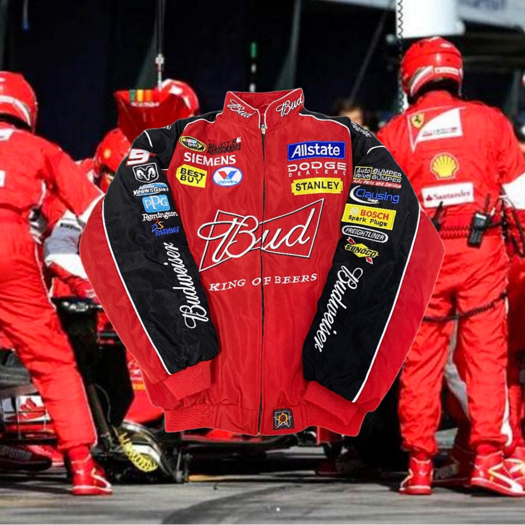 Budweiser F1 Racing Jacket NASCAR Bomber Jacket Men's - Etsy