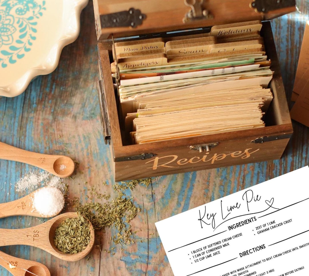 Editable Recipe Card Template, Printable 4x6 and 3x5 (PDF) - Etsy
