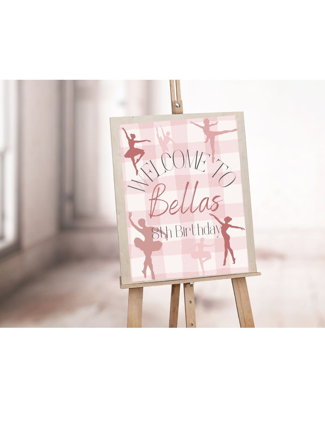 Ballet Birthday Welcome Sign, Editable Party Decor (digital Download ...