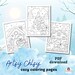 Christmas Coloring Pages for Kids Cozy Holiday Coloring Printables for ...