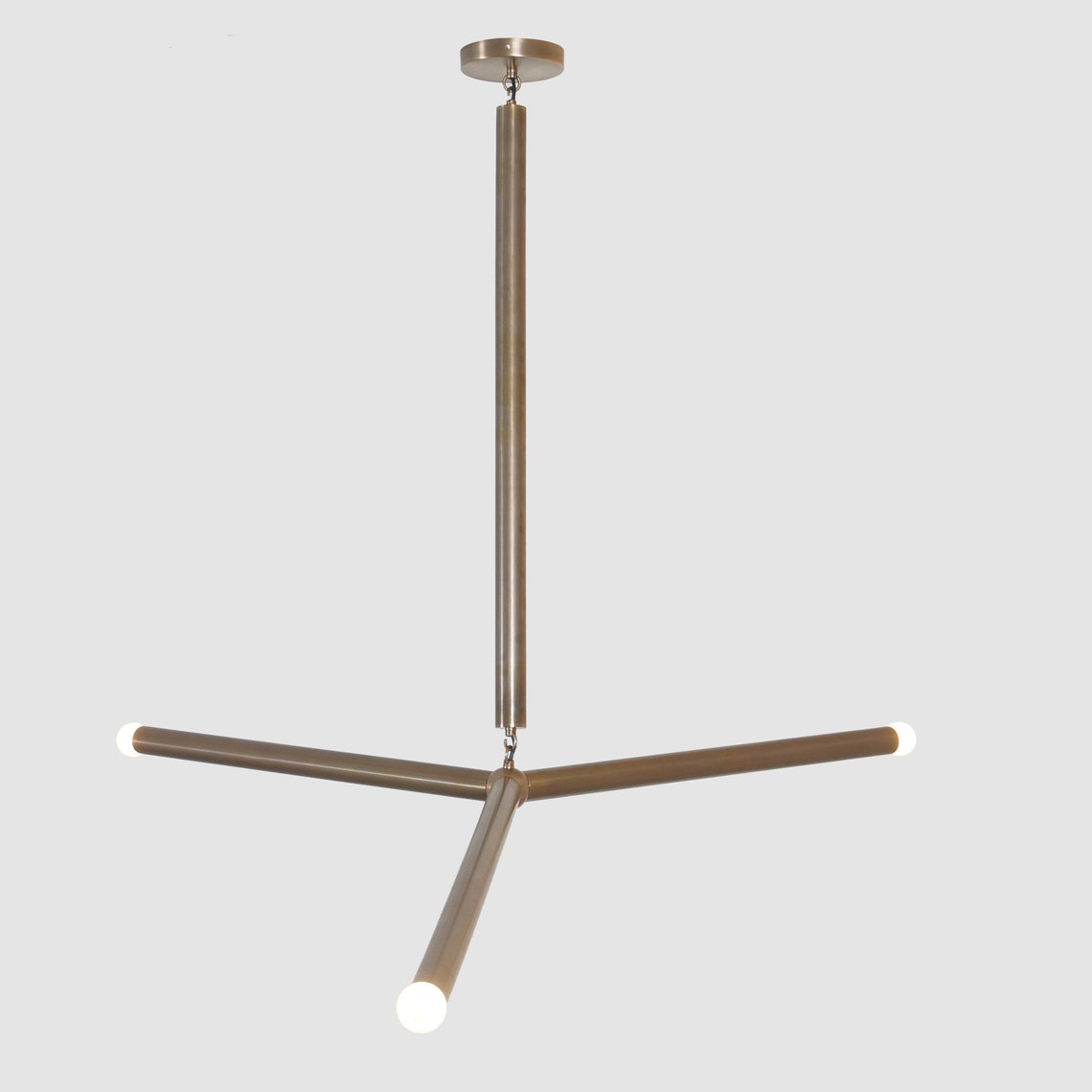 Brass Ceiling 3 Arms Light Sputnik Pendant Chandelier Light Fixture - Etsy