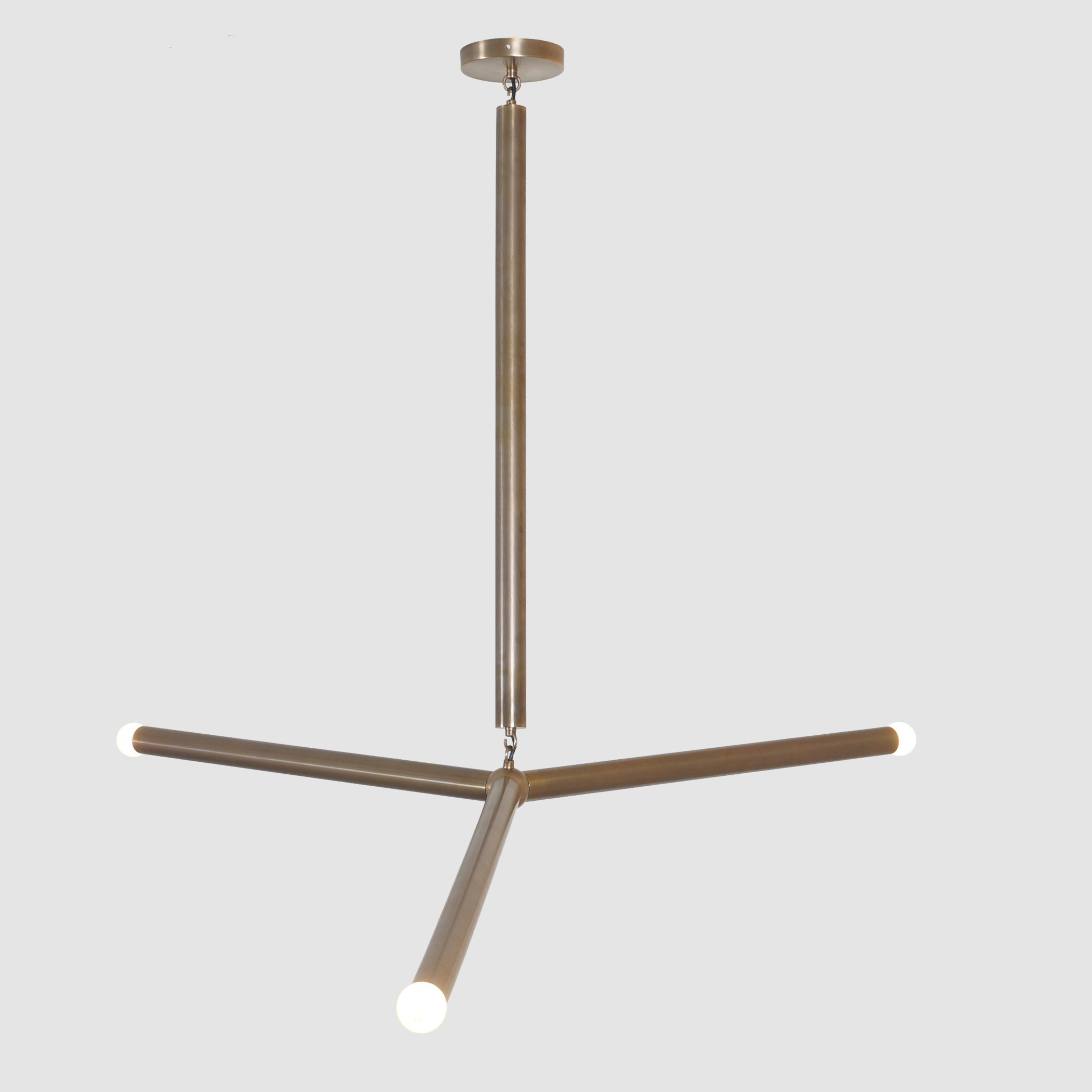 Brass Ceiling 3 Arms Light Sputnik Pendant Chandelier Light Fixture - Etsy