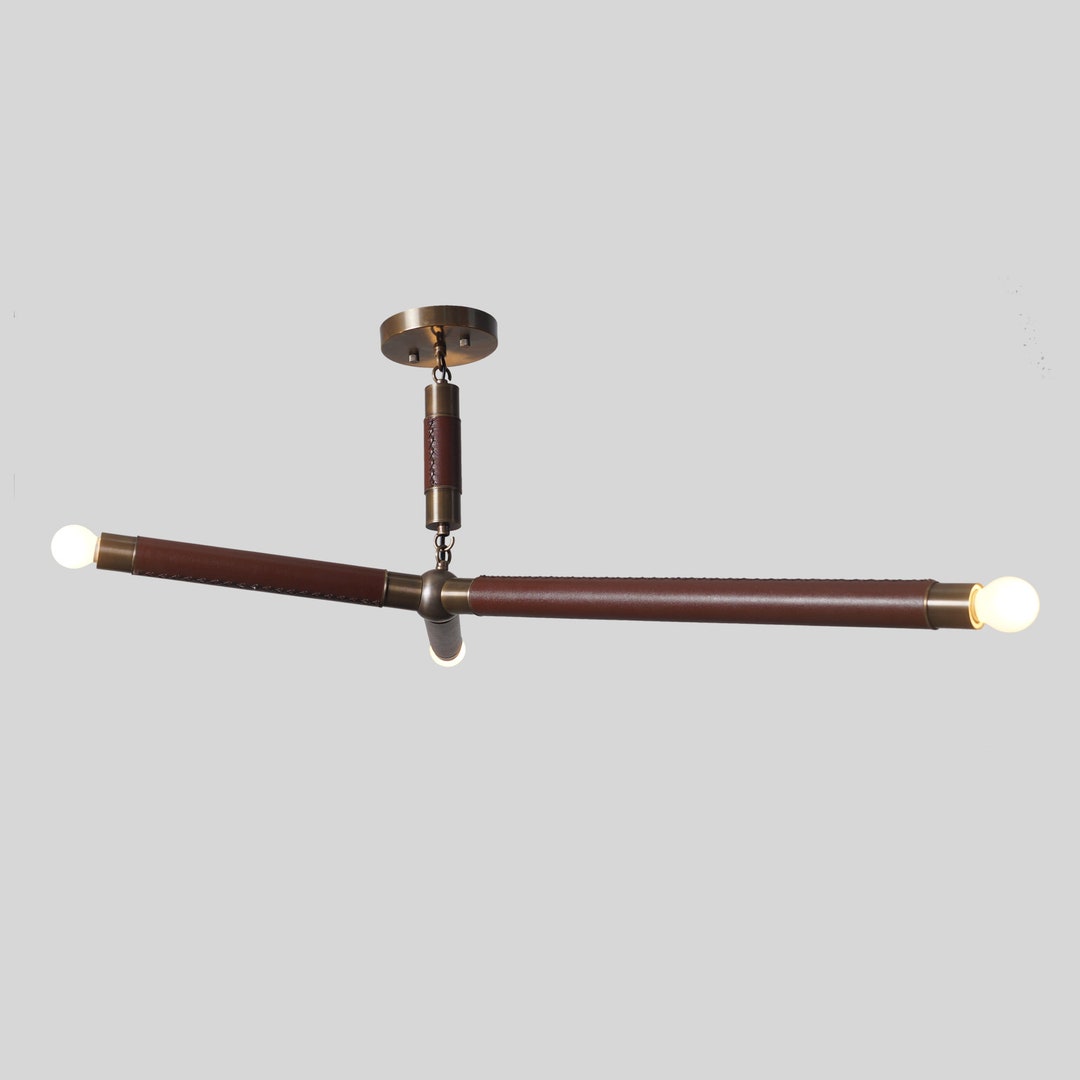 Brass Ceiling 3 Arms Light Sputnik Pendant Chandelier Light Fixture ...