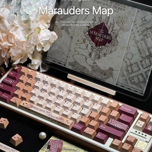 Mischief Managed Keycap Set: PBT Cherry Profile, Mechanical Keyboard - Etsy