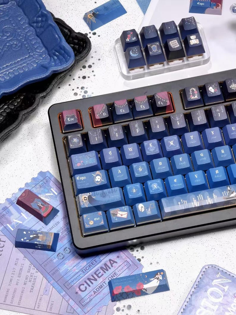 Phantom of the Opera Keycap Set: PBT Dye-sub Mechanical Keyboard - 142 ...