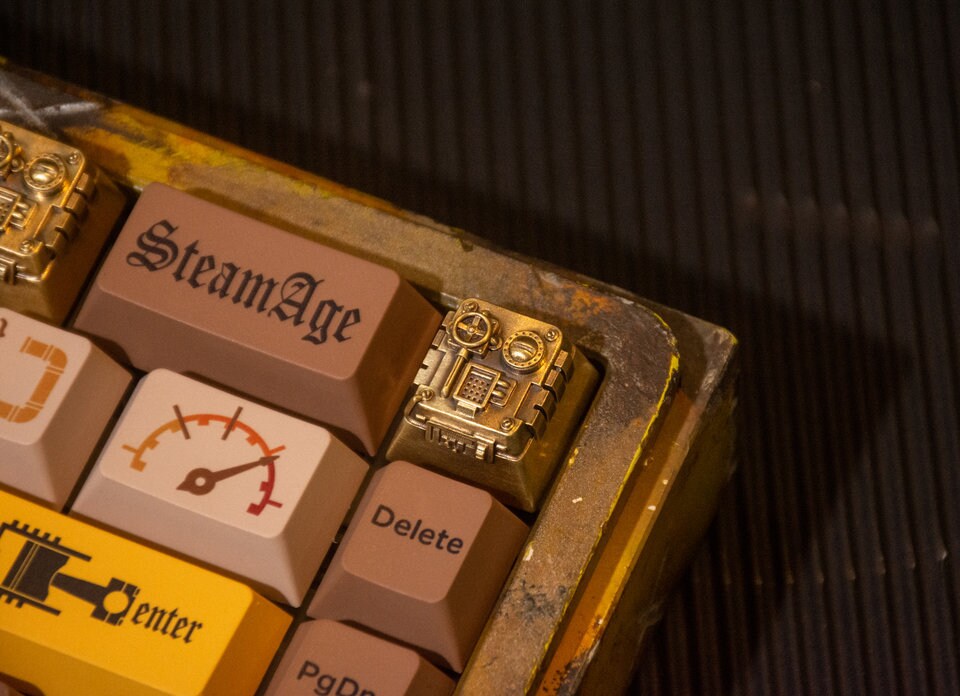 Steampunk Era Artisan Keycap for Cherry MX Mechanical Keyboards ...