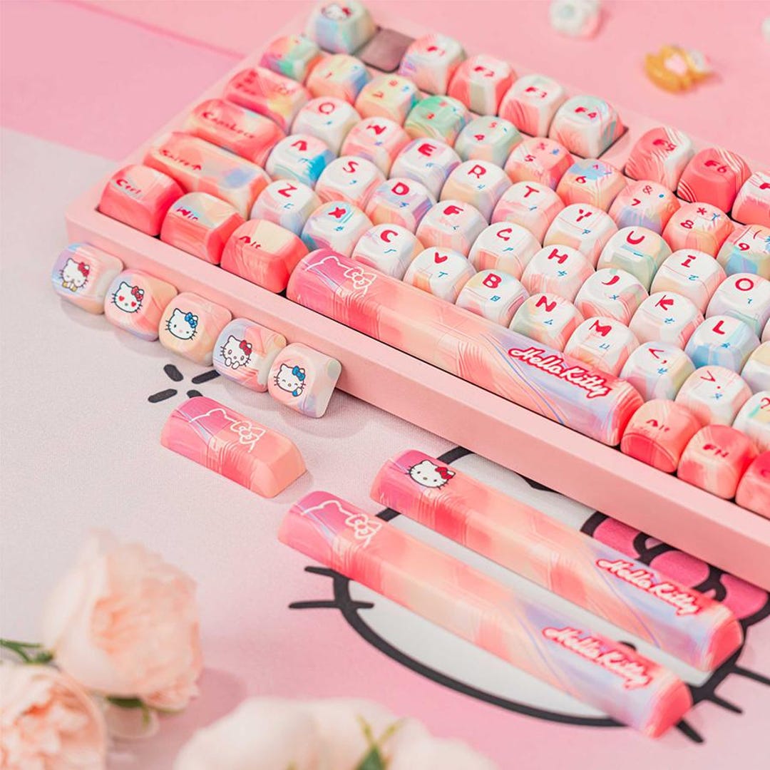 Hello Kitty Keycap Set, PBT Dye-sublimated, MOA Profile, 154 Keys - Etsy