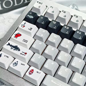 Go Fishing PBT Keycaps, Keycap Set, Artisan Keycap for Cherry MX ...