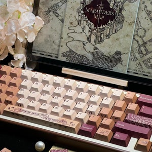 Mischief Managed Keycap Set: PBT Cherry Profile, Mechanical Keyboard - Etsy