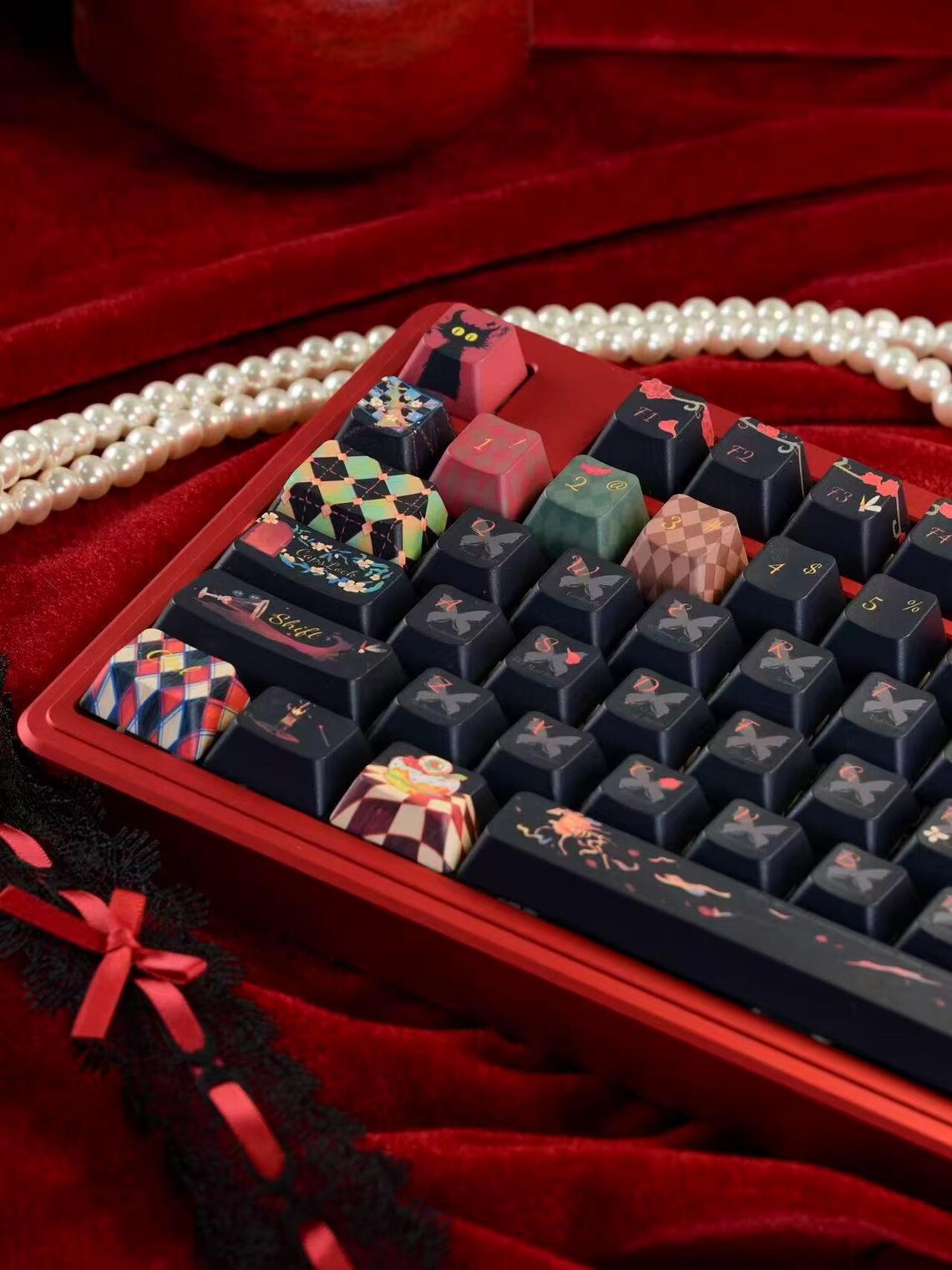 Dark Fairy Tale Keycap Set: PBT Dye-sub Mechanical Keyboard - 142 Keys ...